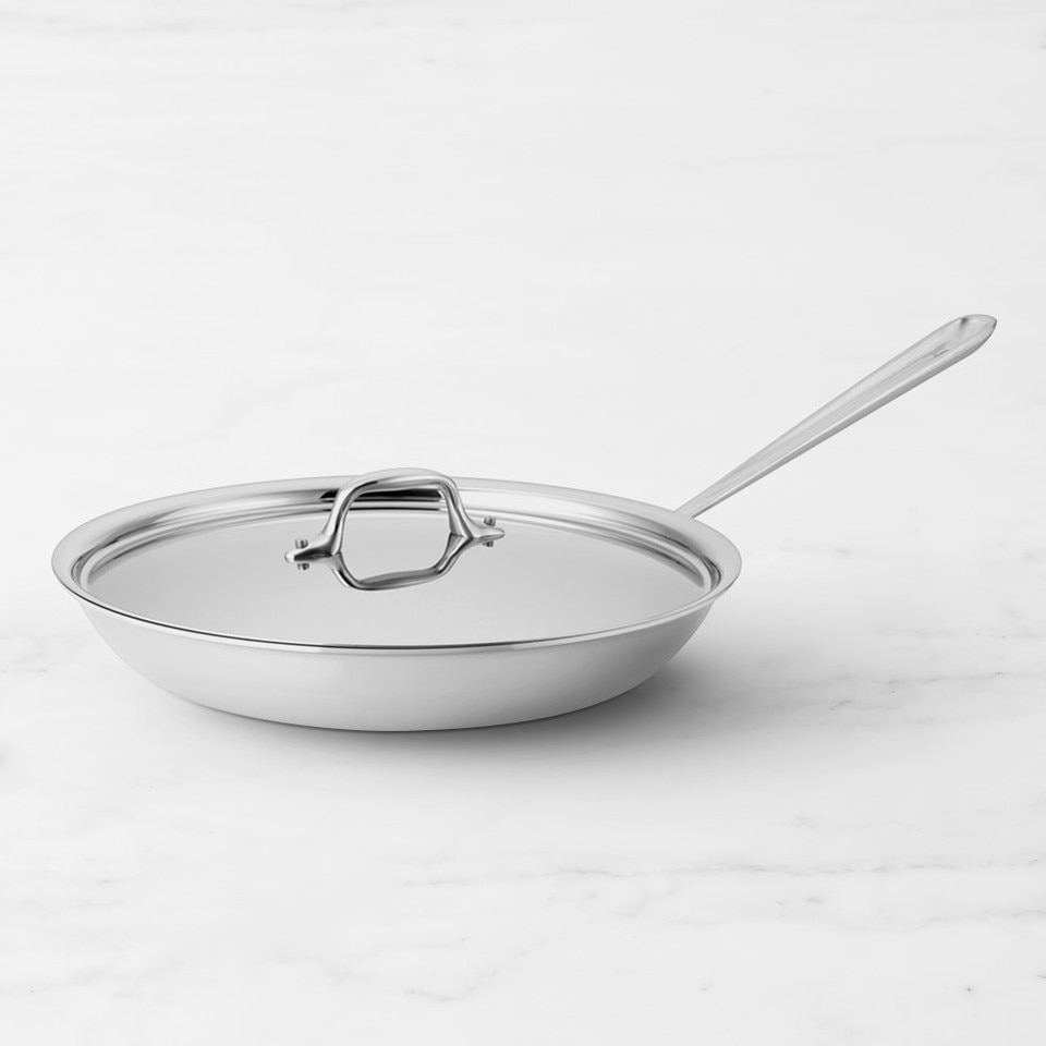 All-Clad D3 Tri-Ply Stainless Steel Traditional Covered Fry Pan ... All-Clad D3 Tri-Ply Stainless Steel Traditional Covered Fry Pan ...